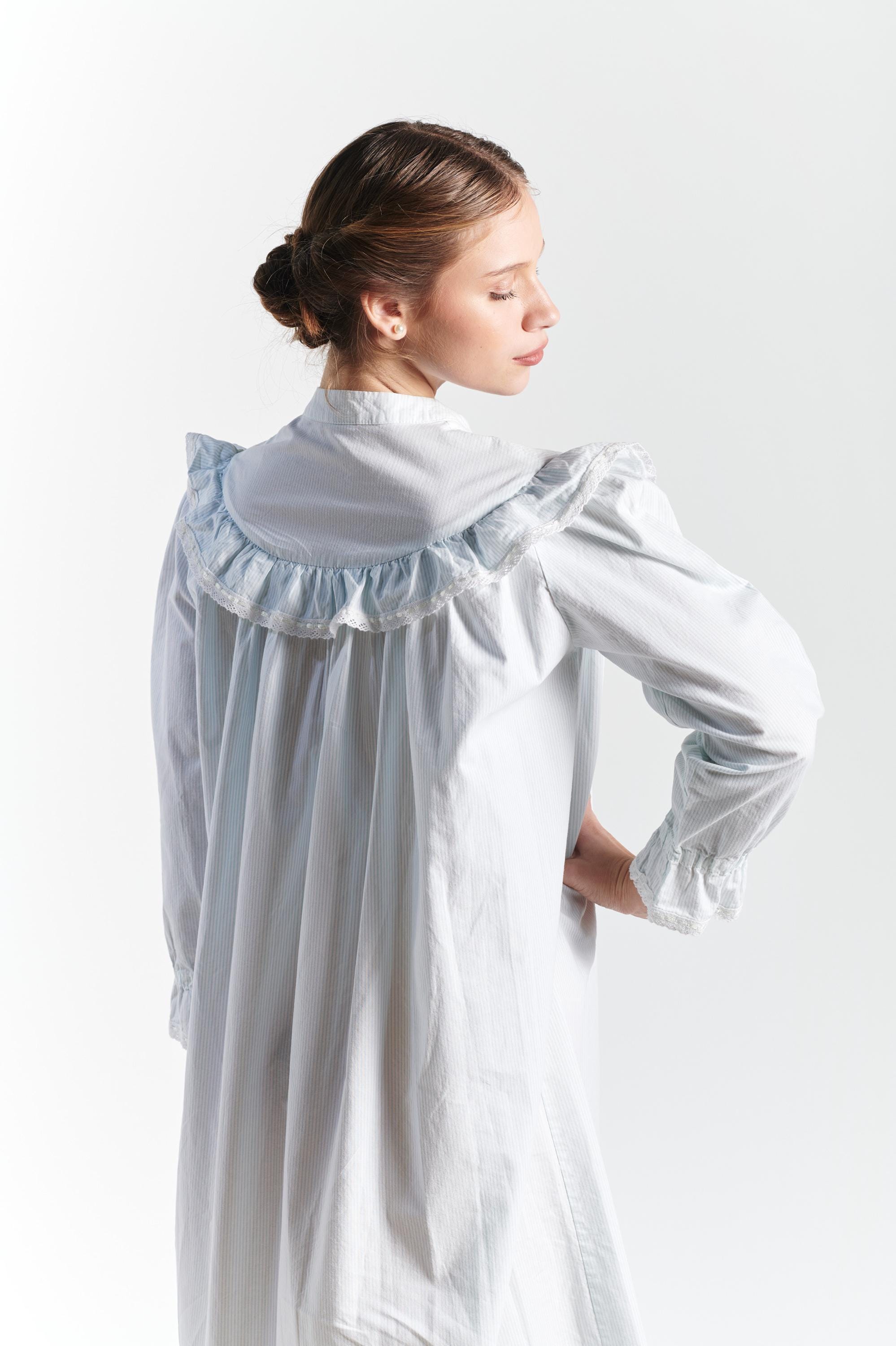 Vintage Style Long Nightgown, Little House on the Prairie Era ...
