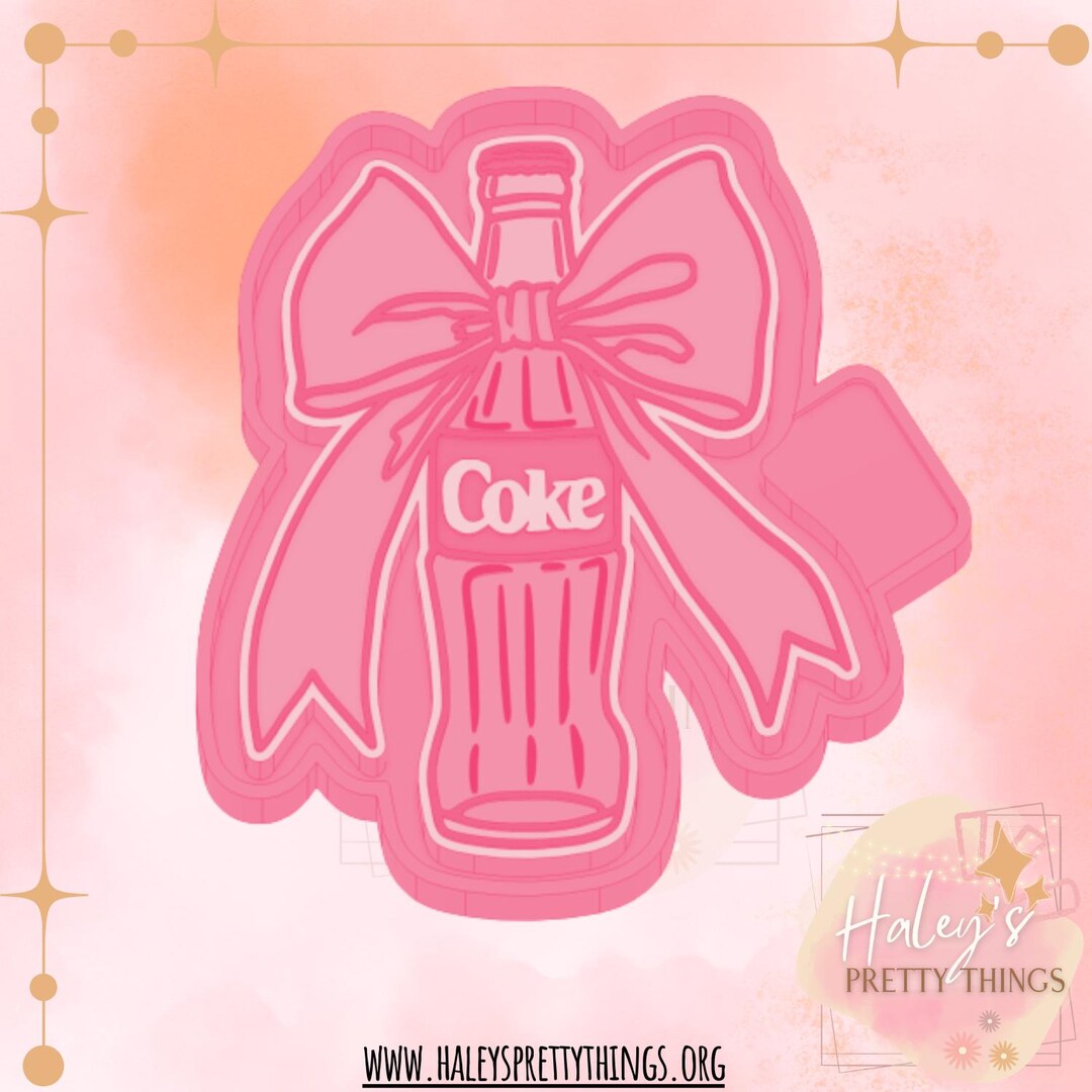 Coke and Bow Bottle Silicone Mold for Car Freshie - Etsy