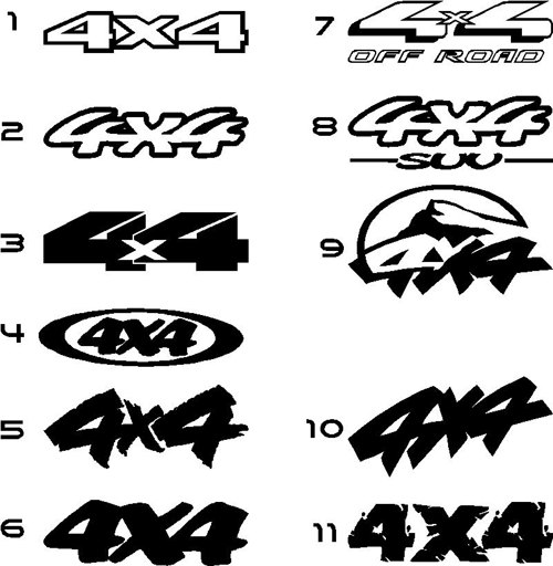 Two (2) New 4x4 Vinyl Decal Stickers W/ Free Shipping. You Choose Color ...