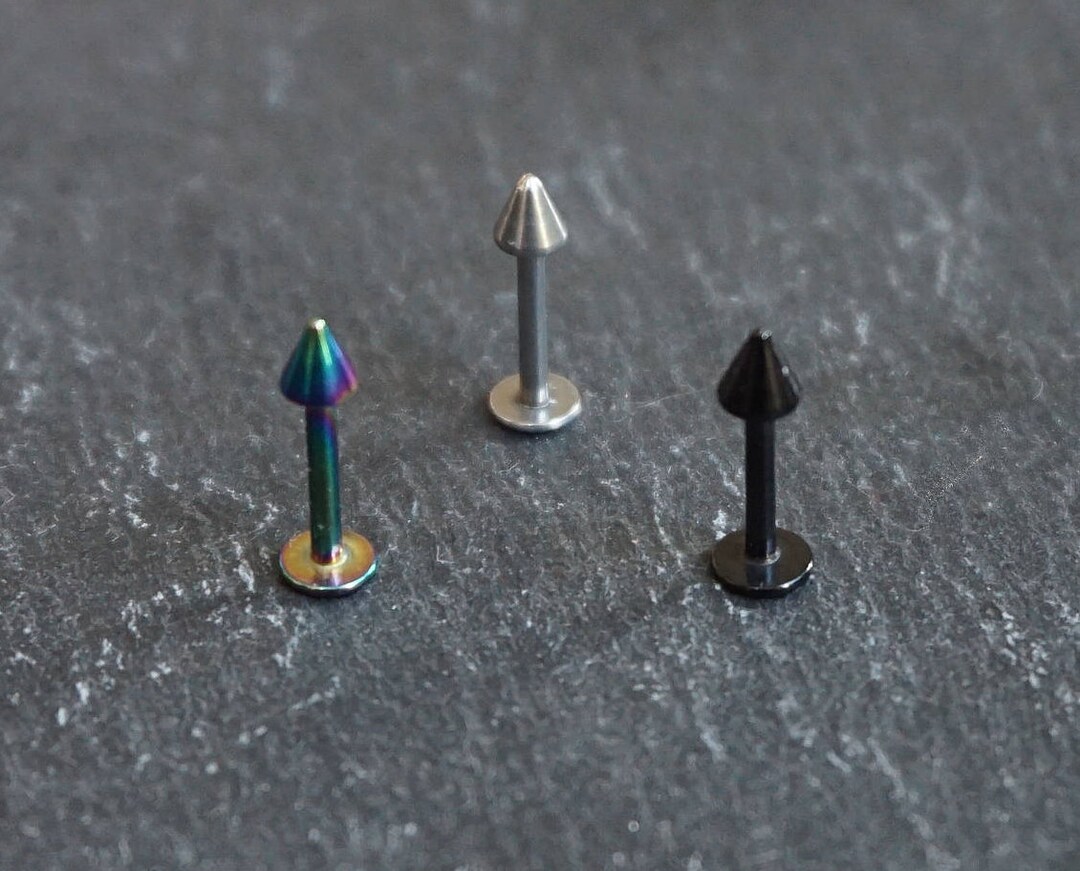Labret Jewellery Medusa Jewellery Labret Piercing 3 Colours Spike ...