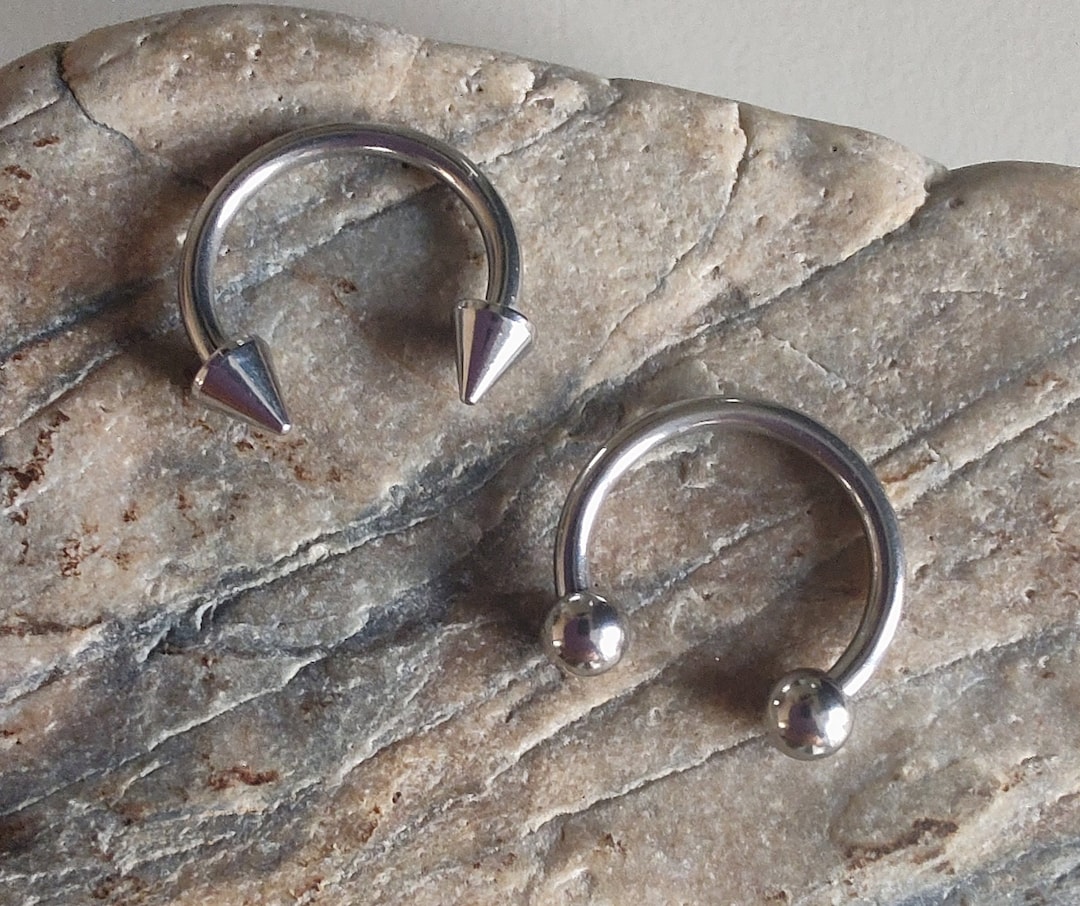 16g/14g Horseshoe Barbell, Septum Ring, Septum Piercing, Septum ...