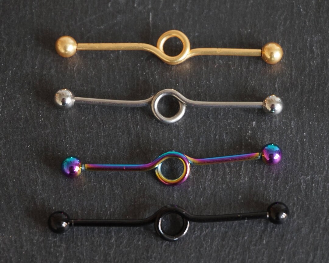 14g Industrial Barbell Jewellery, Industrial Barbell Piercing, Scaffold ...