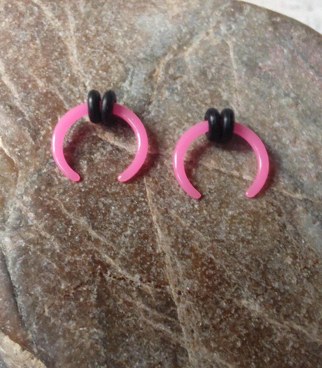 14g 9mm Crescent Septum Ring, Buffalo Horn Ring, Septum Taper, Tapered ...