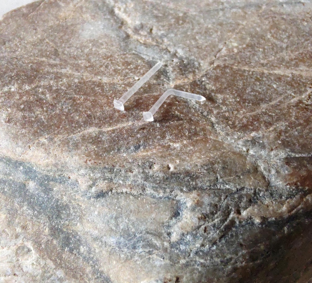 20g Retainer Stud, Retainer Piercing, Clear Nose Stud, Clear Body ...