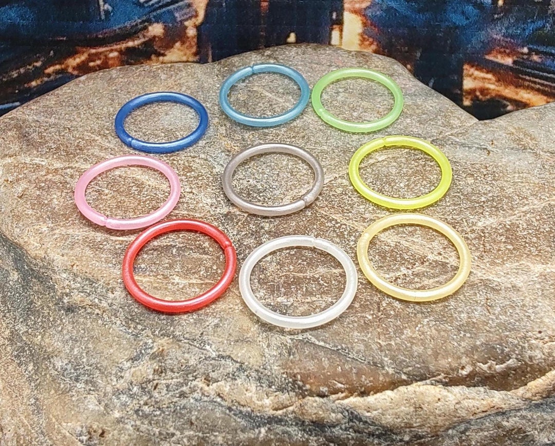 Colourful Bio Flex Hoops, Colourful Nose Ring, Retainer Hoop, MRI Safe ...