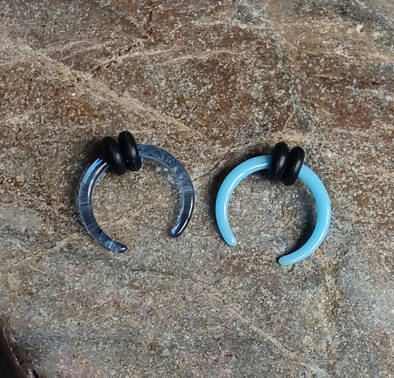 16g 9mm Crescent Septum Ring, Buffalo Horn Ring, Septum Taper, Tapered ...