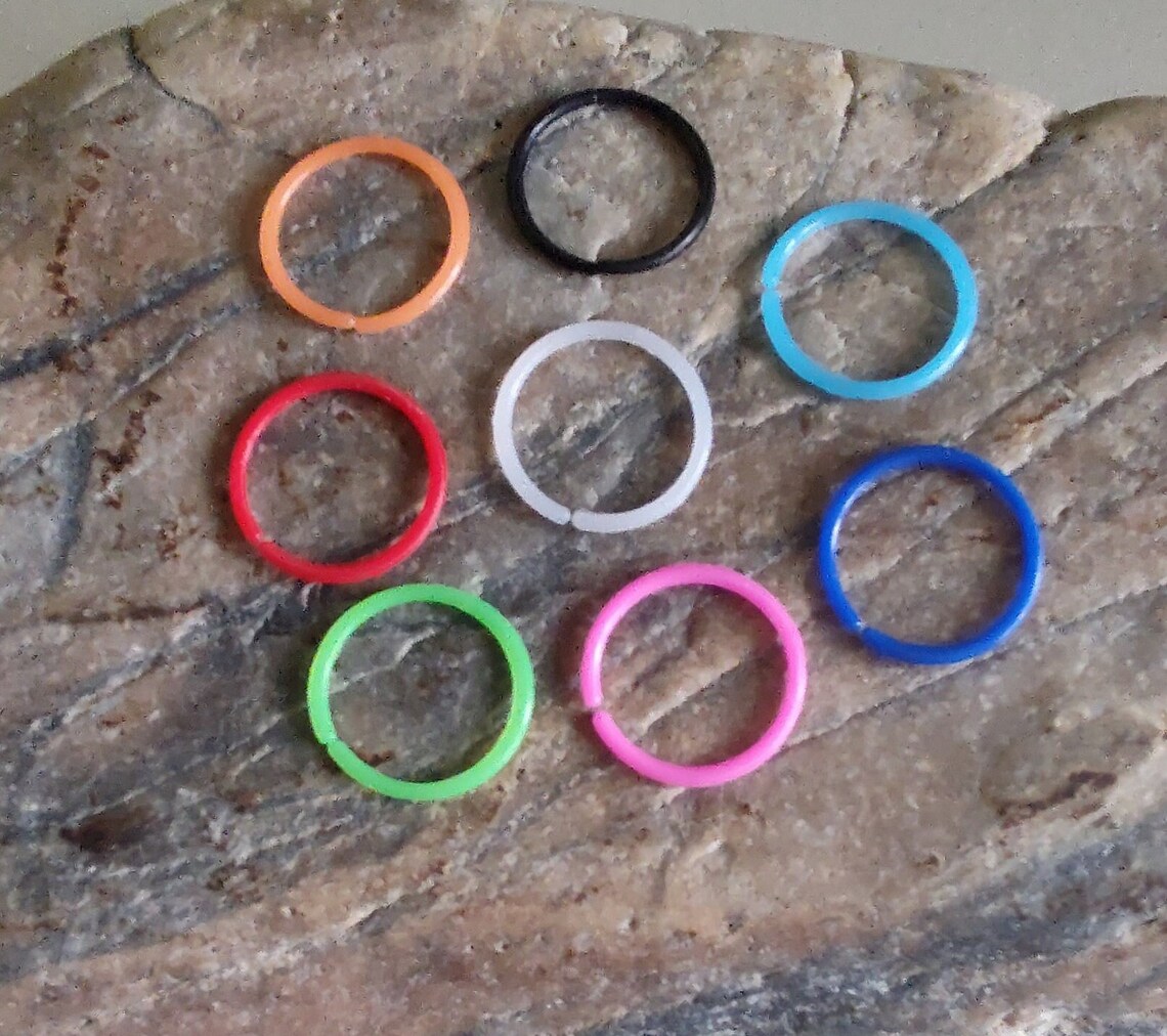 Pretty Acrylic Coloured Nose Rings Hoops Earring Body - Etsy