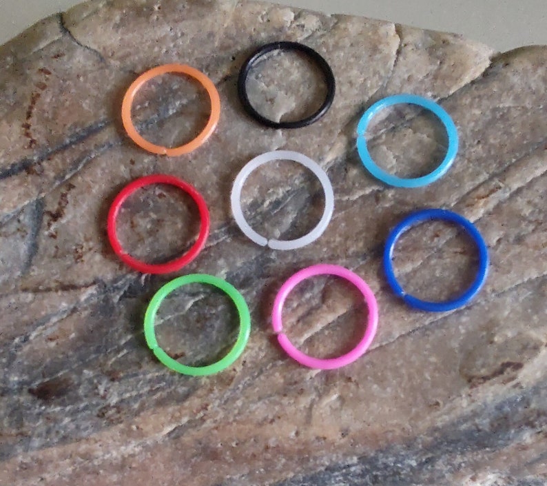 Pretty Acrylic Coloured Nose Rings Hoops Earring Body - Etsy