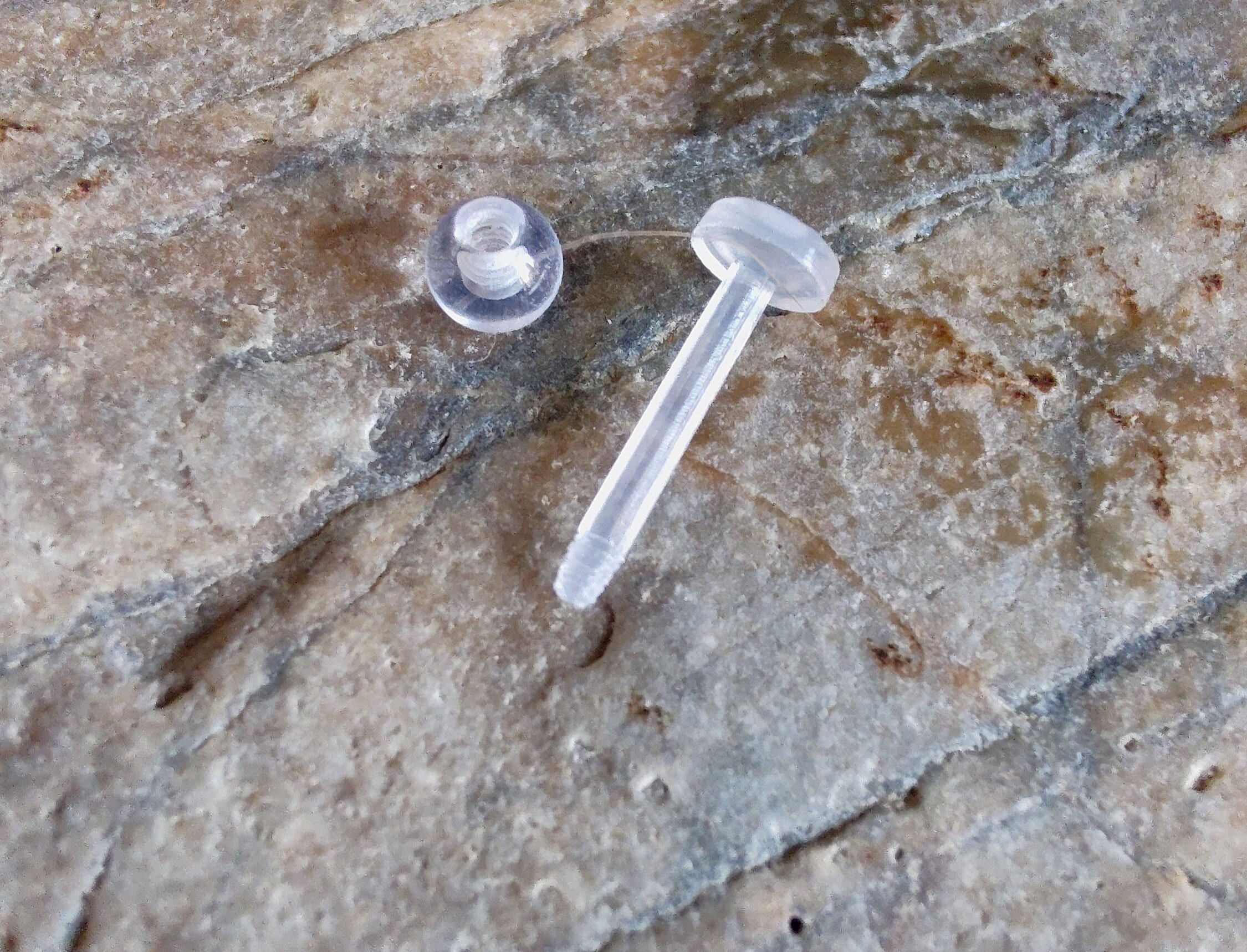 16g Clear Acrylic Retainers, Bio Flex Retainers, Labret Retainer ...