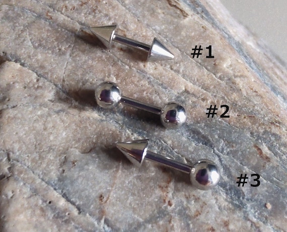 Straight Barbell Spiked Barbell 16g Barbell Tiny Barbell - Etsy
