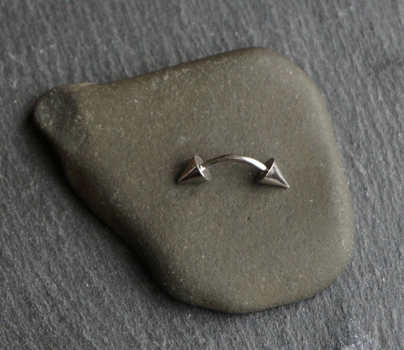Curved Barbell Spiked Barbell Septum Ring Septum Jewellery - Etsy