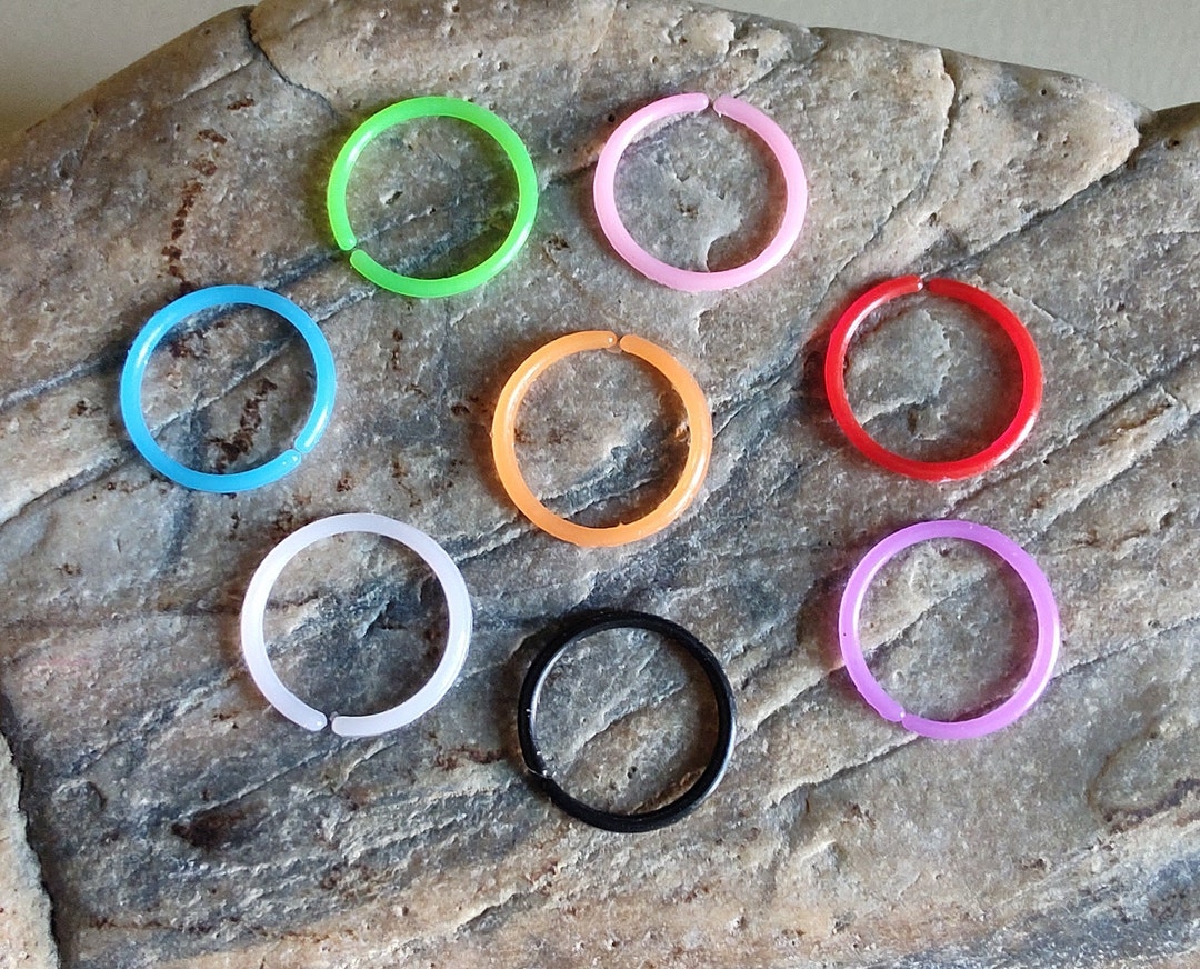 20g Pretty Acrylic Coloured Nose Rings Nose Hoop, Red Nose Ring, Pink ...