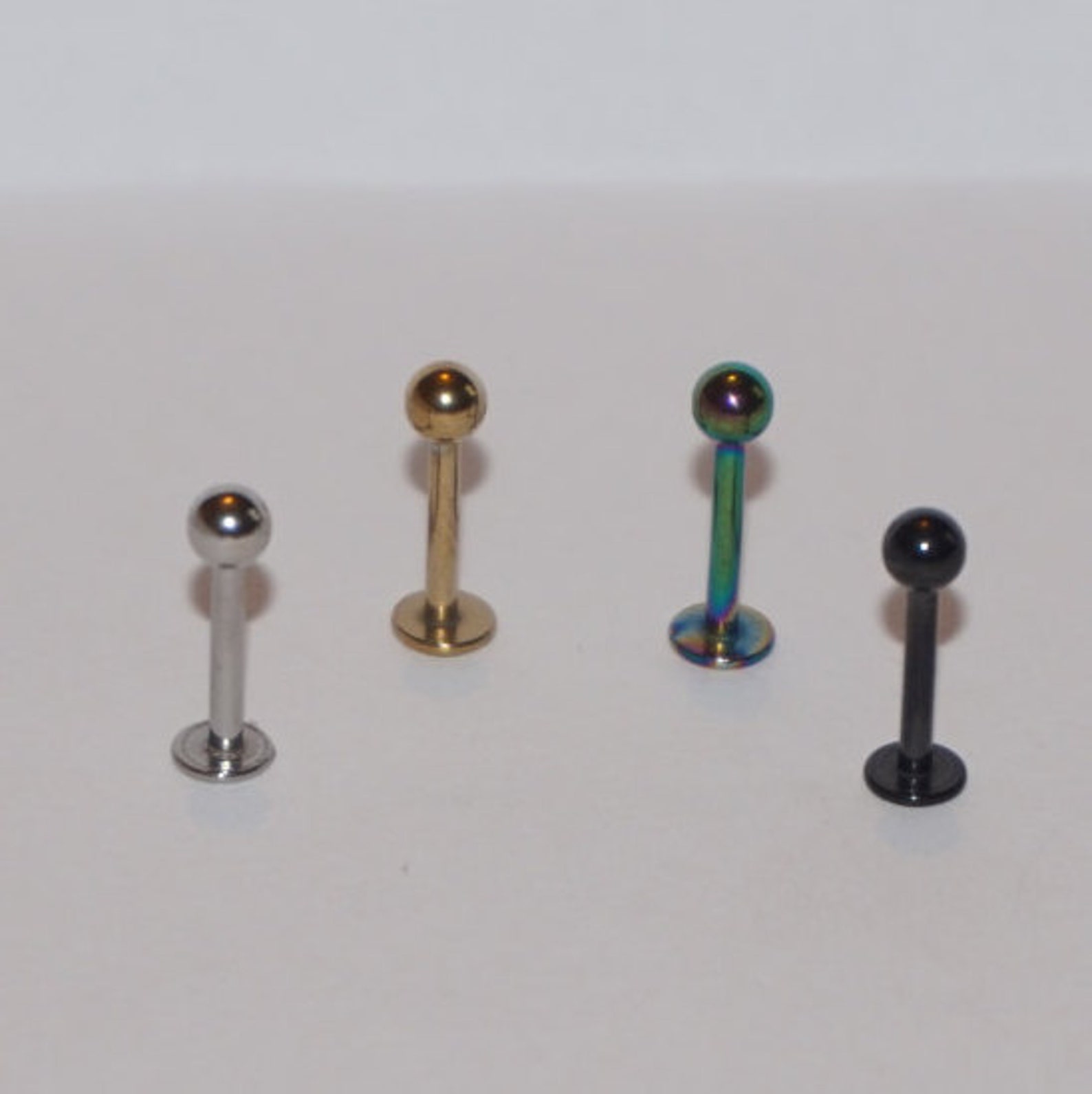 Labret Stud Choice of Four Colours Labret Labret Stud Black - Etsy