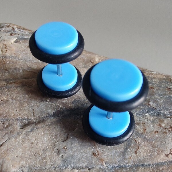 Faux Plug Earrings - Etsy