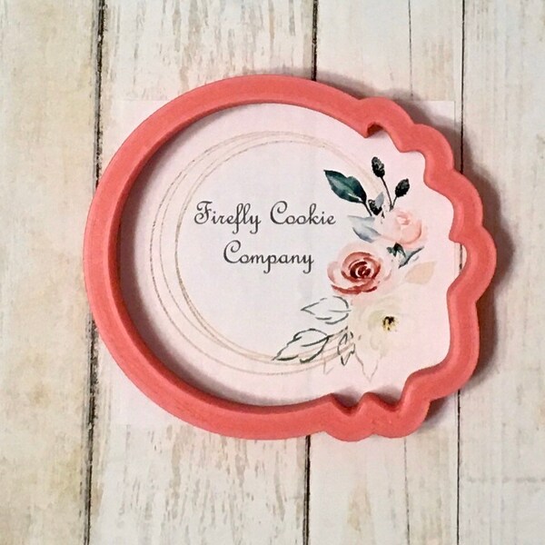 Floral Plaque Cookie Cutter - Etsy