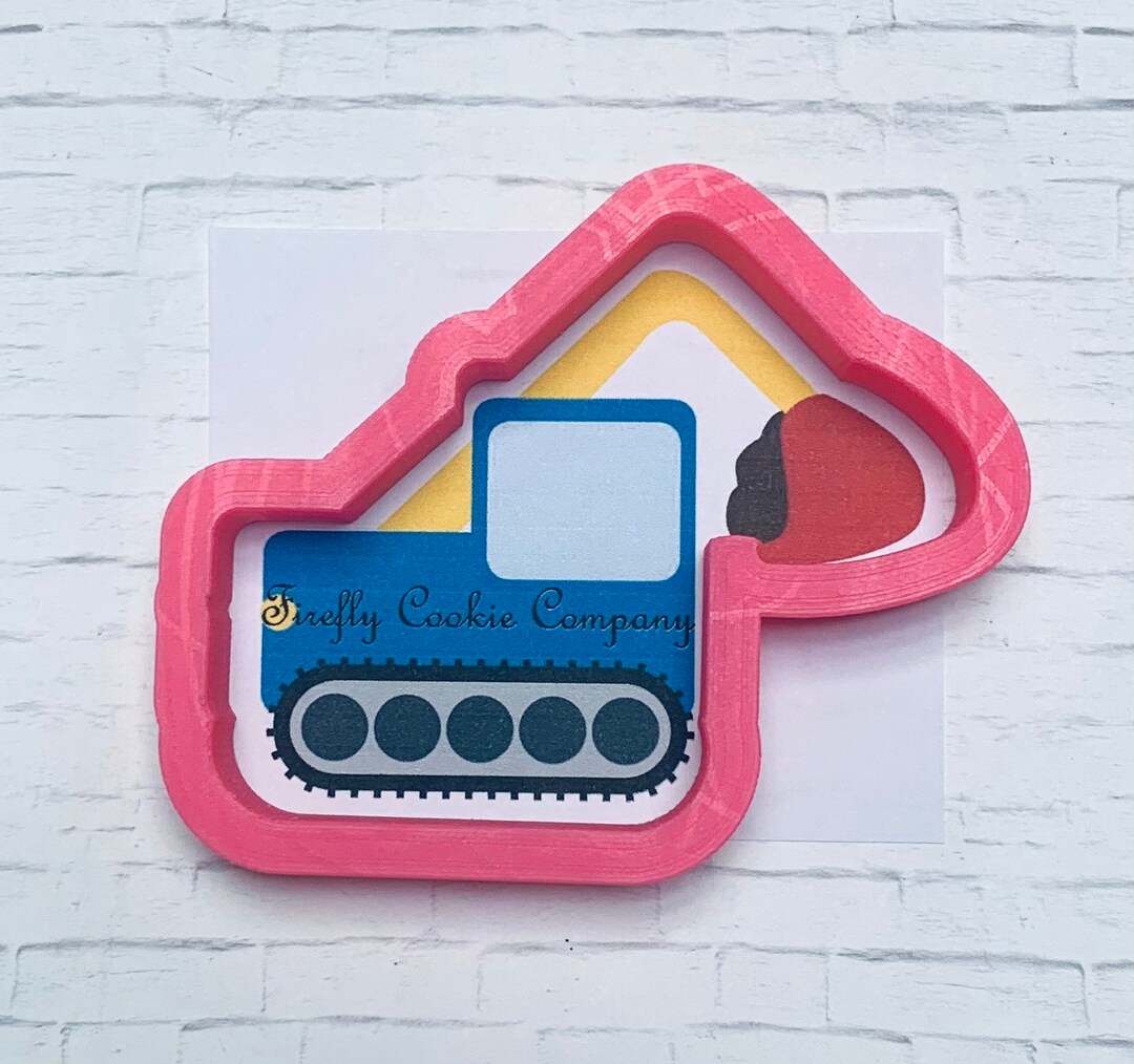 Excavator Truck Cookie Cutter Construction Birthday - Etsy