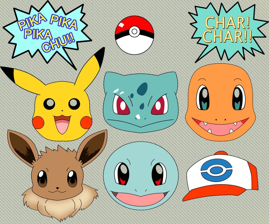 Pokemon Photo Booth Props - Etsy