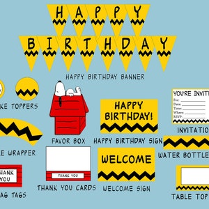 The Peanuts Party Package - Etsy