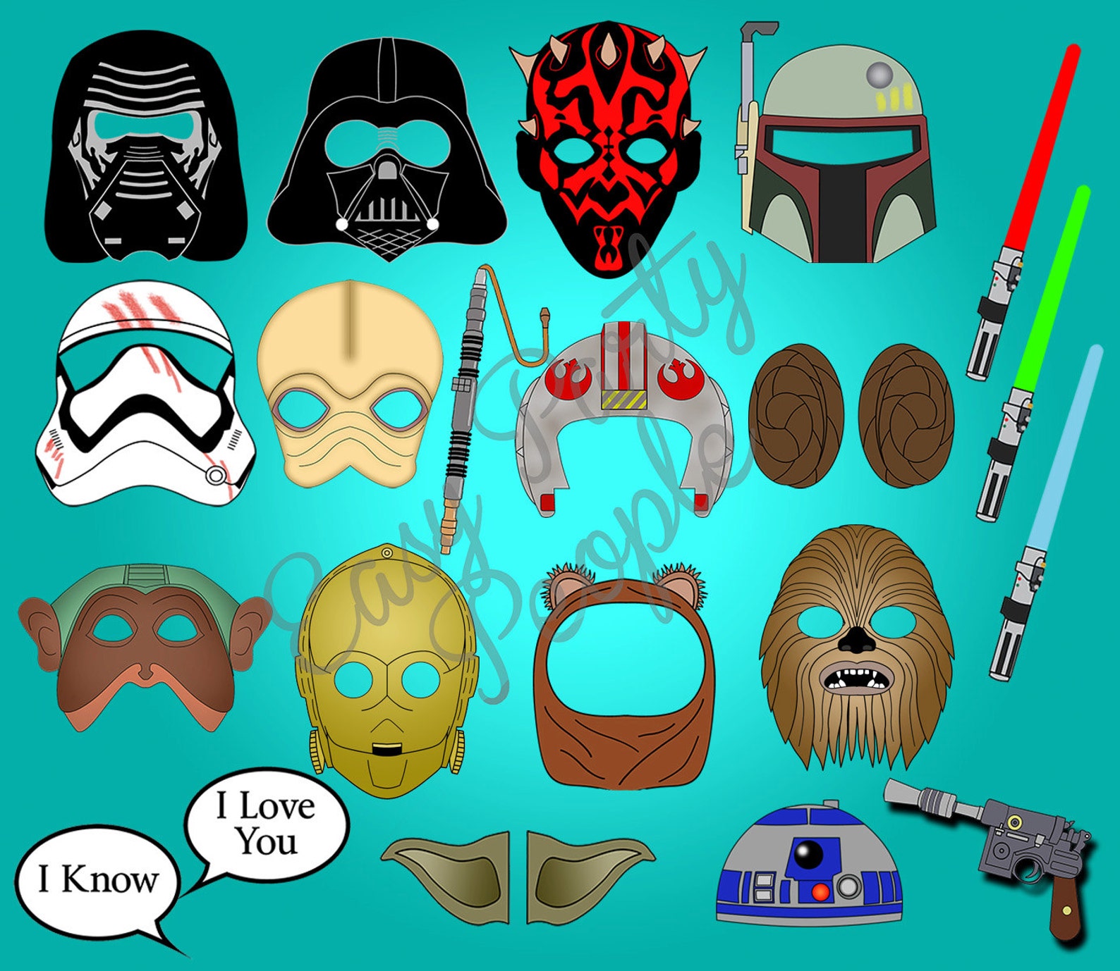 Star Wars Photo Booth Props - Etsy