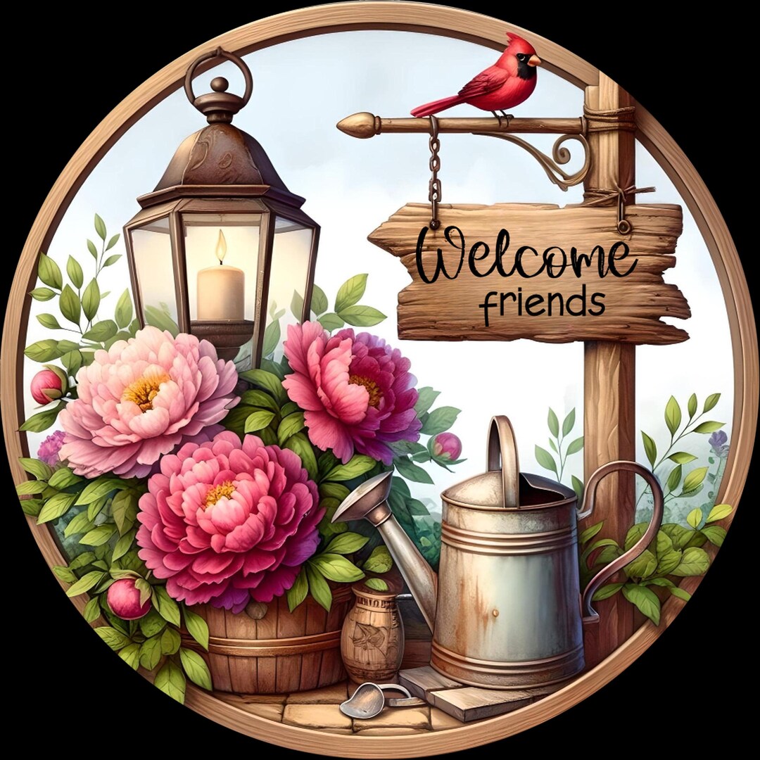 Welcome Friends Sign, Welcome Friends Sign for Wreath and Home Decor ...
