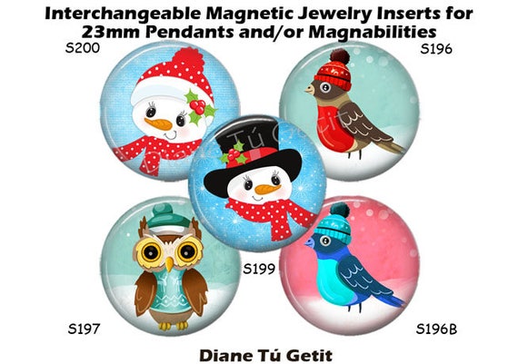 Jewelry Inserts Magnet Inserts for Magnabilities Christmas | Etsy