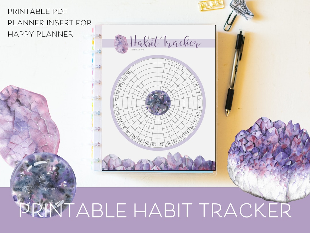 Printable Habit Tracker for Happy Planner, Happy Planner Inserts ...