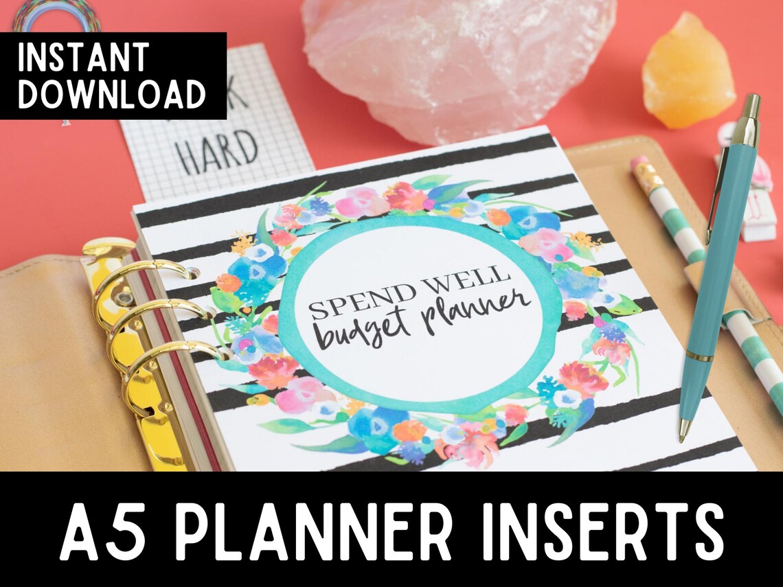 A5 Budget Planner Inserts: Spend Well Design (printable) - Etsy