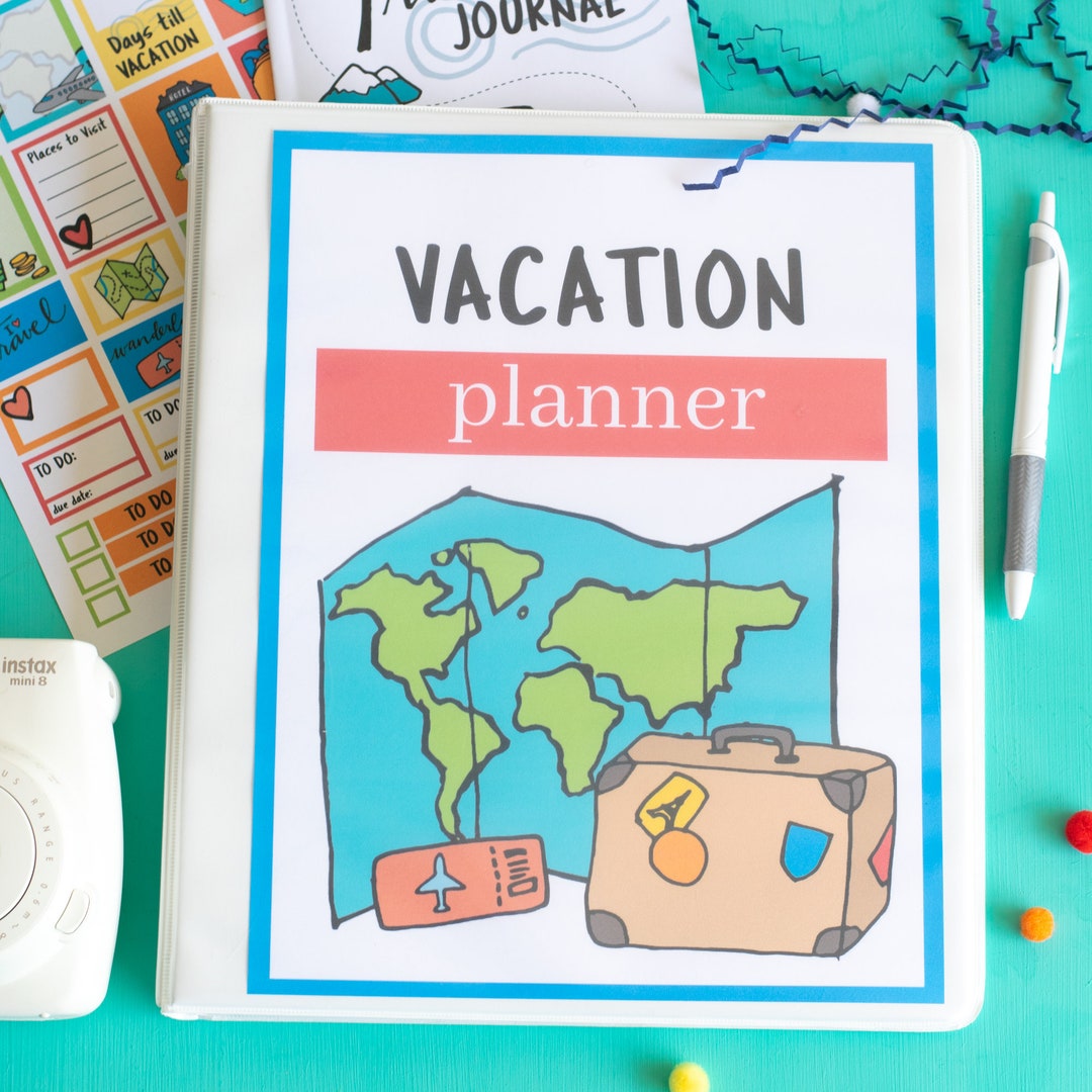 Printable Vacation Planner Binder: 8.5x11 Travel Planning Pages ...