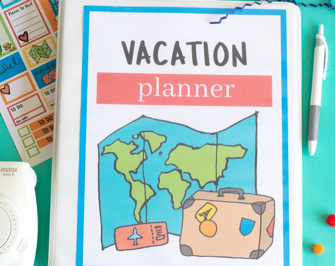 Printable Vacation Binder Travel Planner Digital Planner | Etsy