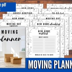 Printable Moving Planner Digital Moving Planner 8.5x11 | Etsy