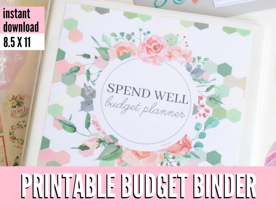 Printable Spend Well Budgeting Planner: Monthly Bill Tracker (digital ...