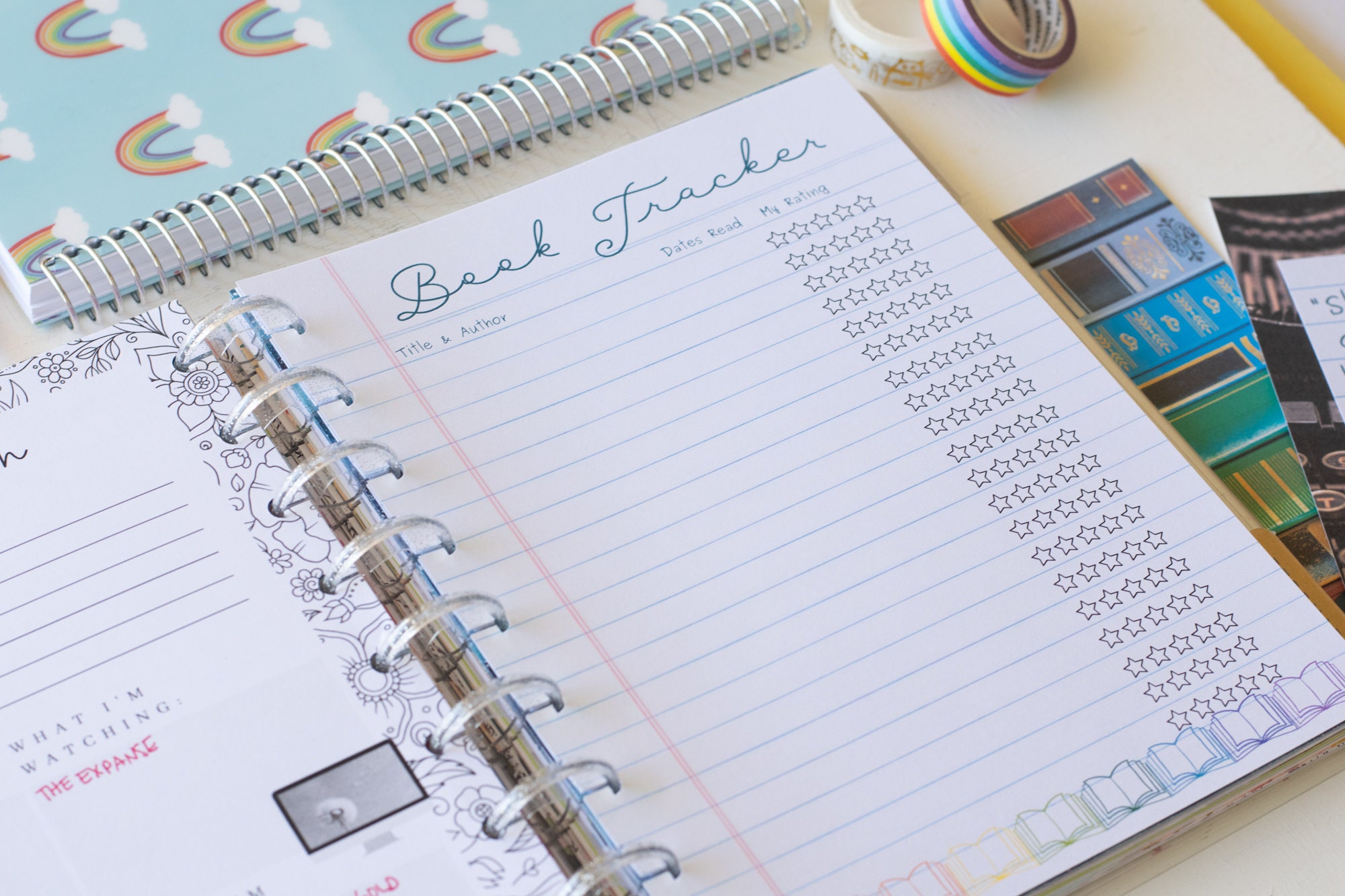 Classic Happy Planner Book Journal Inserts: Reading List Tracker (PDF ...
