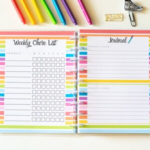 Printable Happy Planner Inserts, Planner Inserts, Rainbow Day Planner ...