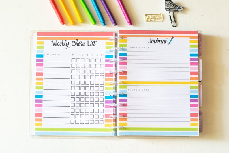 Printable Happy Planner Inserts Planner Inserts Rainbow Day | Etsy