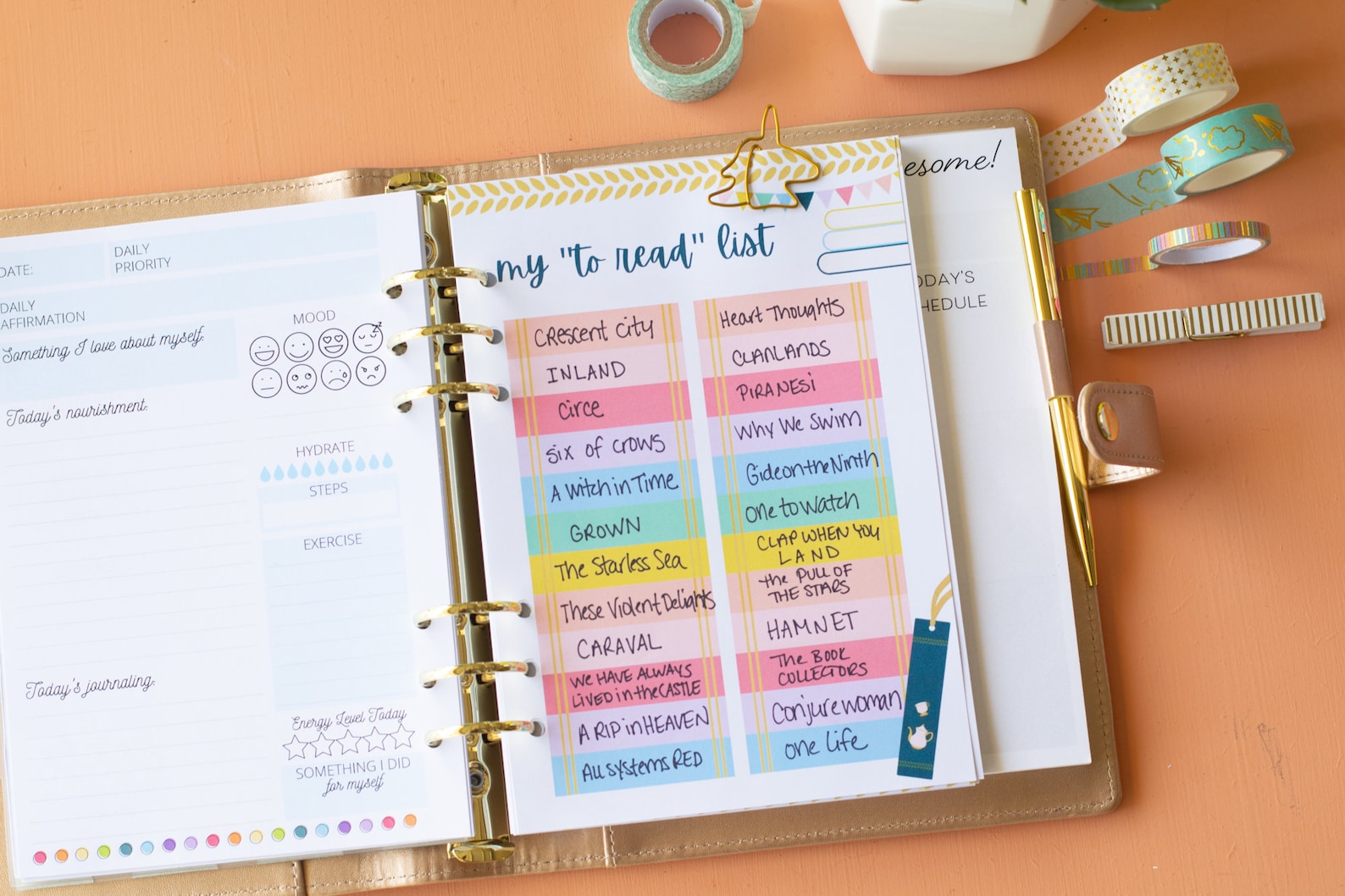 Printable A5 Book Planner Inserts, A5 Planner Inserts, Book Planner ...