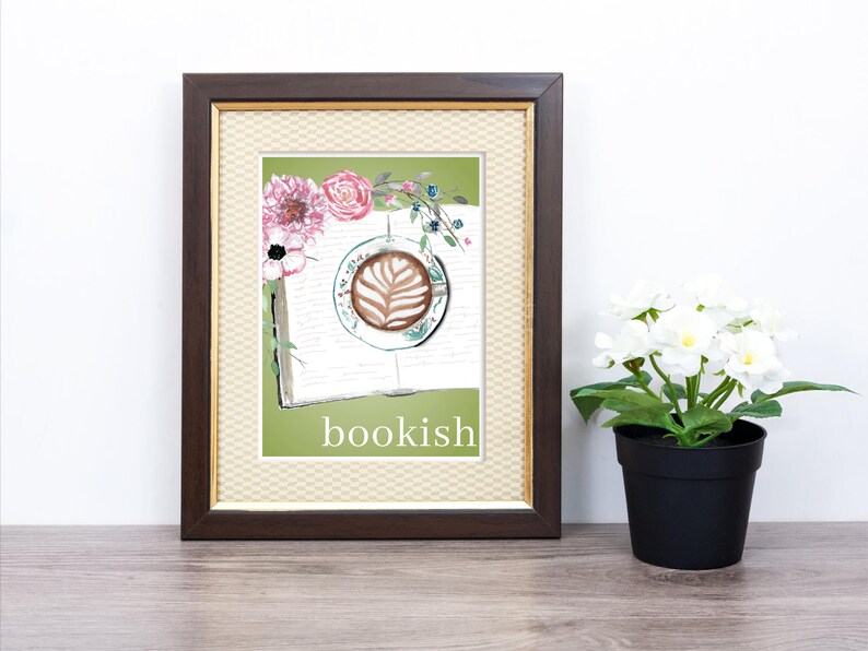 Printable Bookish Wall Art, Bookish 8x10, Book Wall Art Printable, Book ...