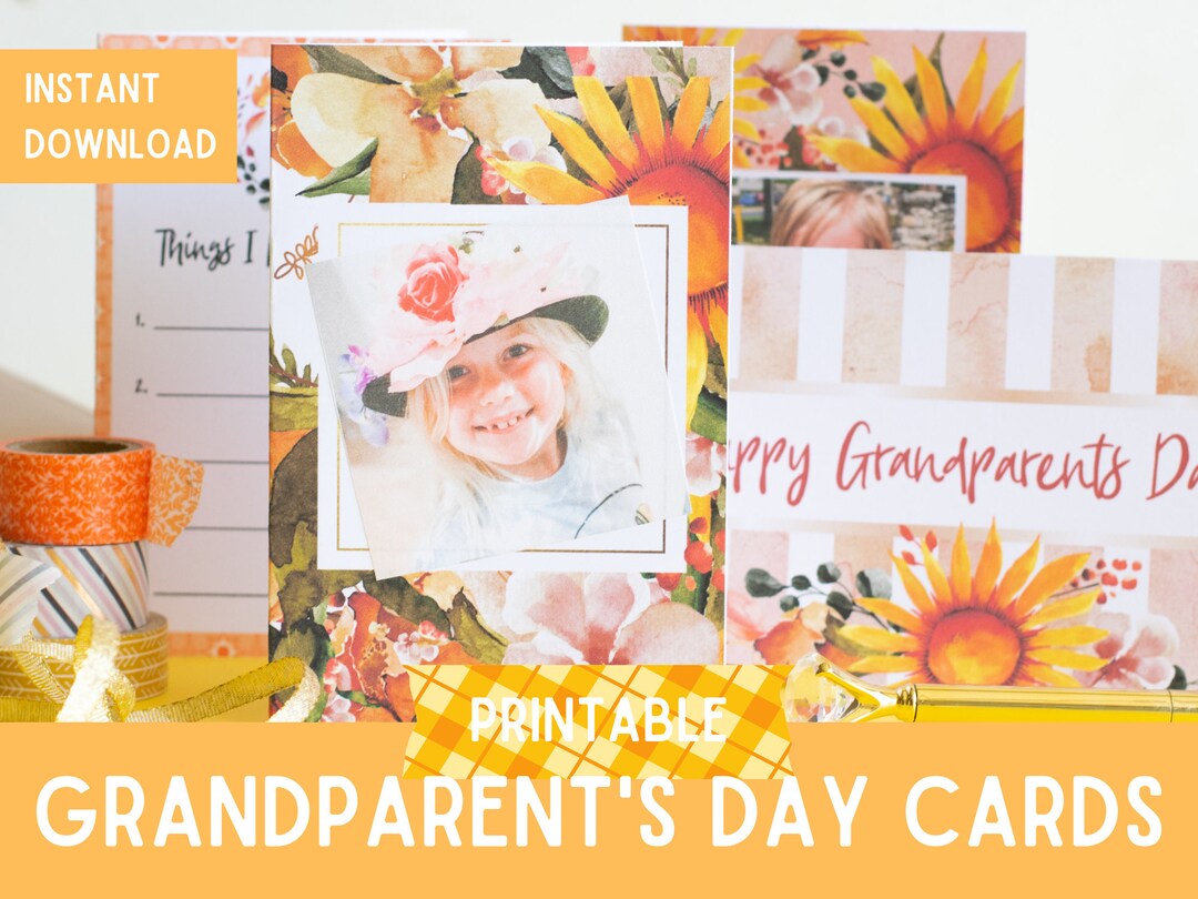 Printable Grandparent's Day Cards, Printable Grandparent's Day Gift ...