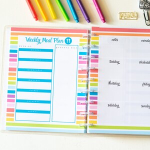 Printable Happy Planner Inserts, Planner Inserts, Rainbow Day Planner ...