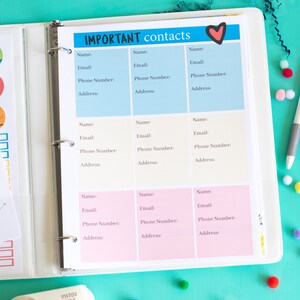 Printable Vacation Binder, Travel Planner, Digital Planner, 8.5x11 ...