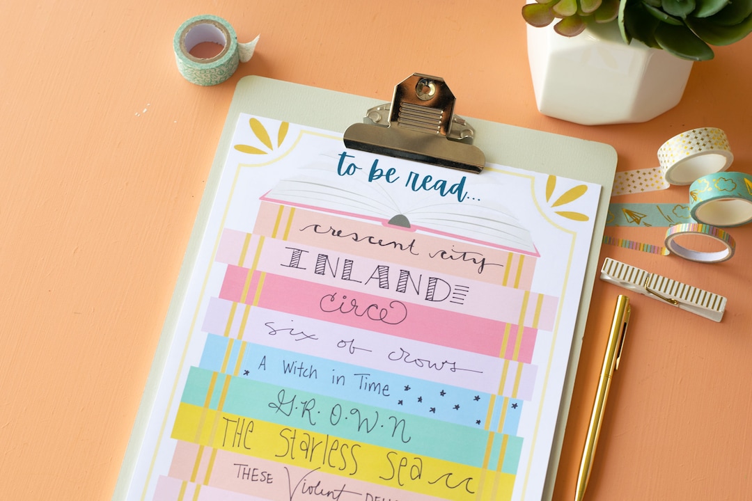 Printable 8.5x11 Book Planner Printables, Book Tracker Printable ...