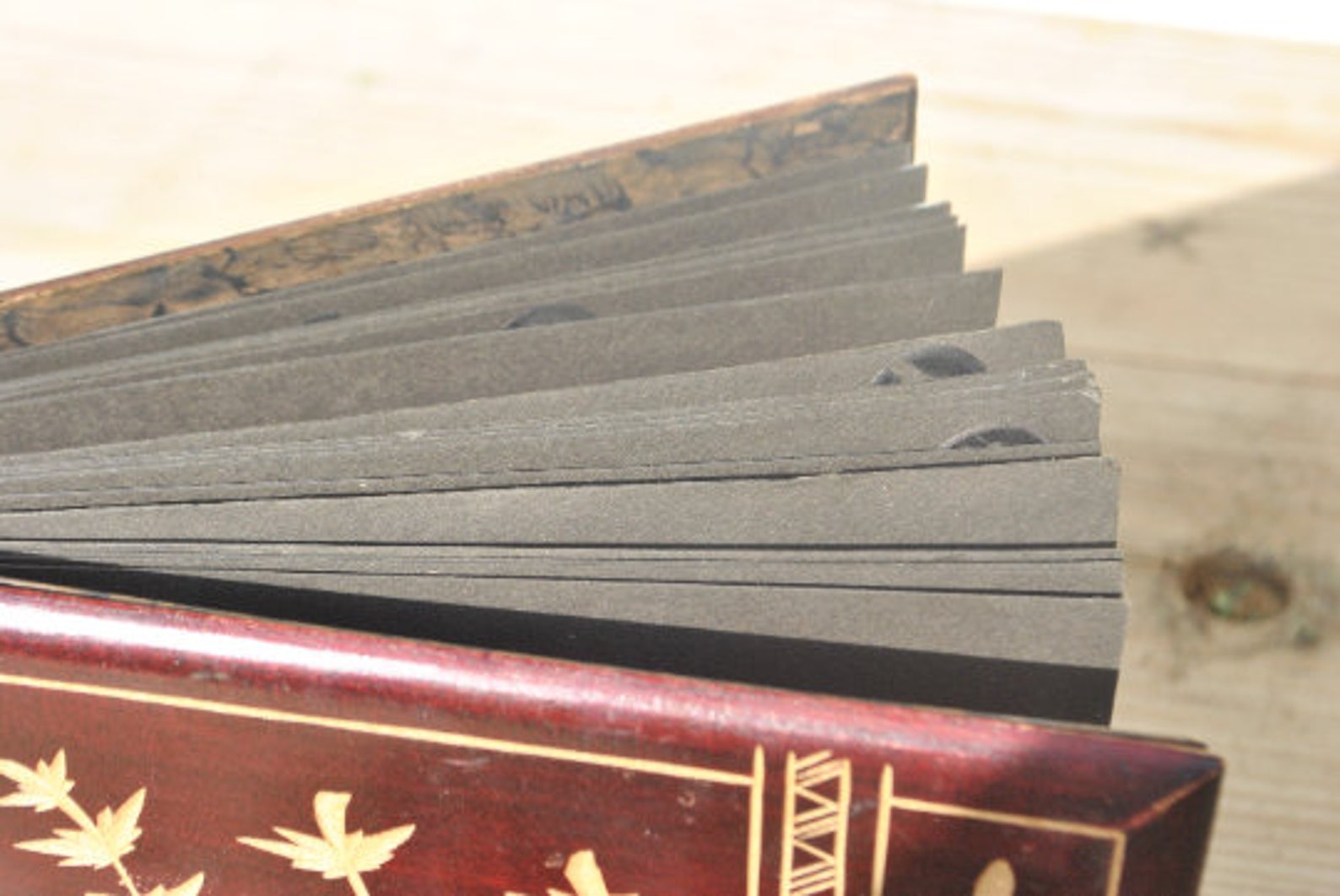 Wooden photo album with carved floral cover 5 x 7 photo album | Etsy