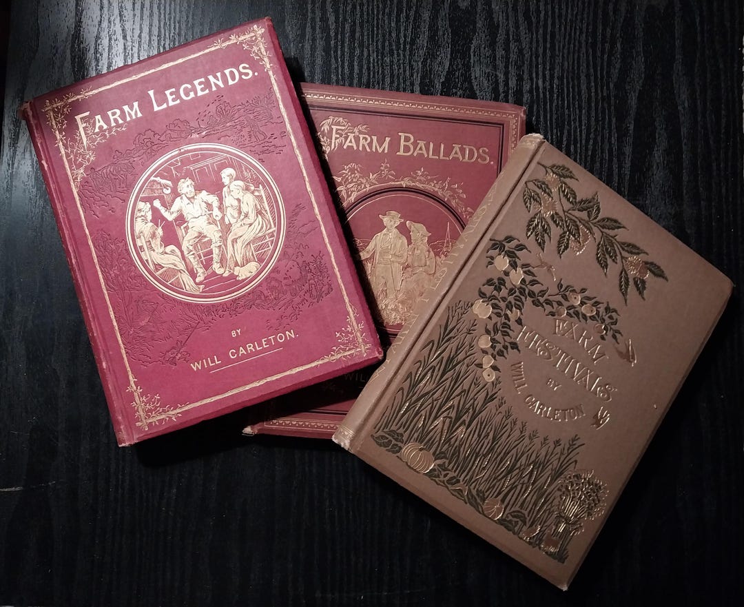 Farm Festivals, Ballard's and Legends by Will Carleton Set of 3 Books ...