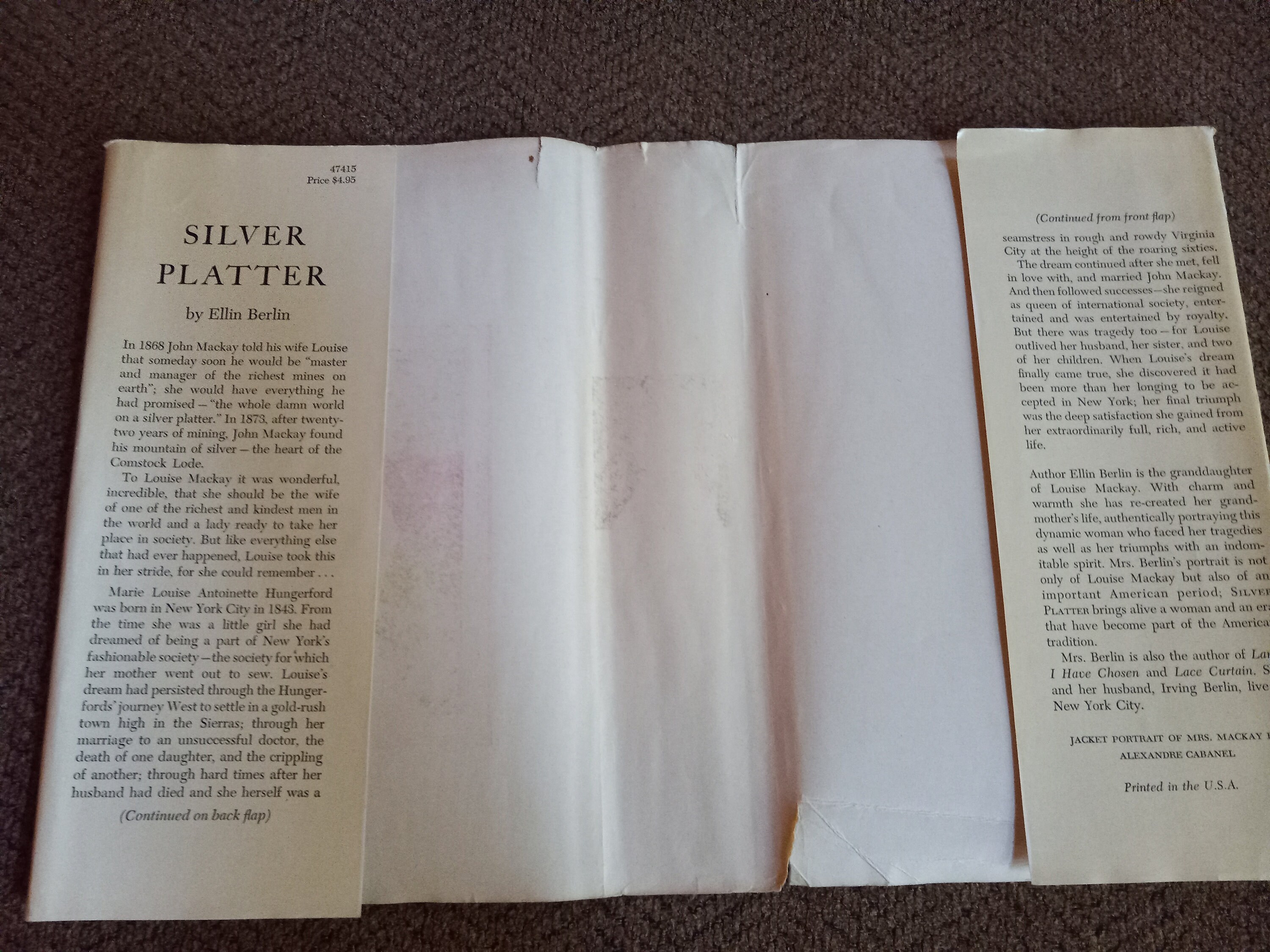 Silver Platter a Portrait of Mrs John Mackay by Ellin Berlin - Etsy