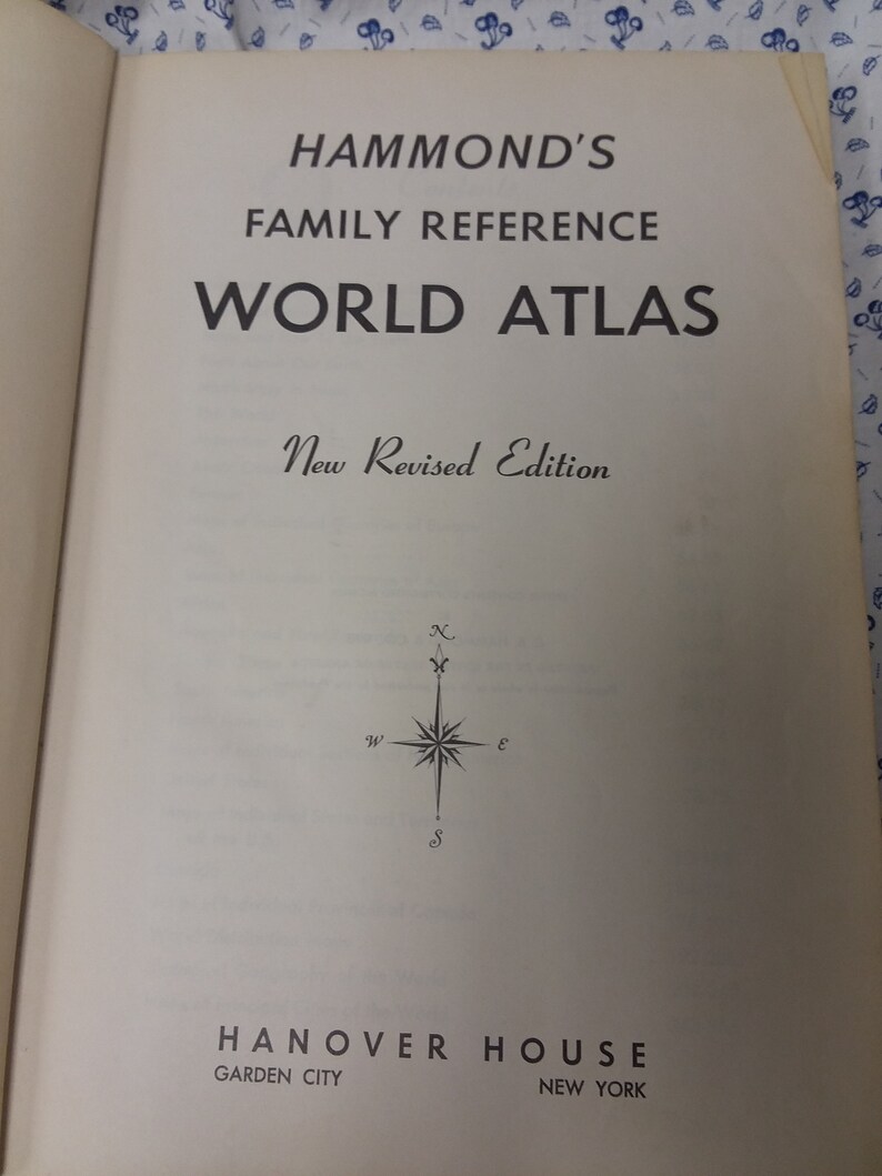 Hammond's Family Reference World Atlas - Etsy