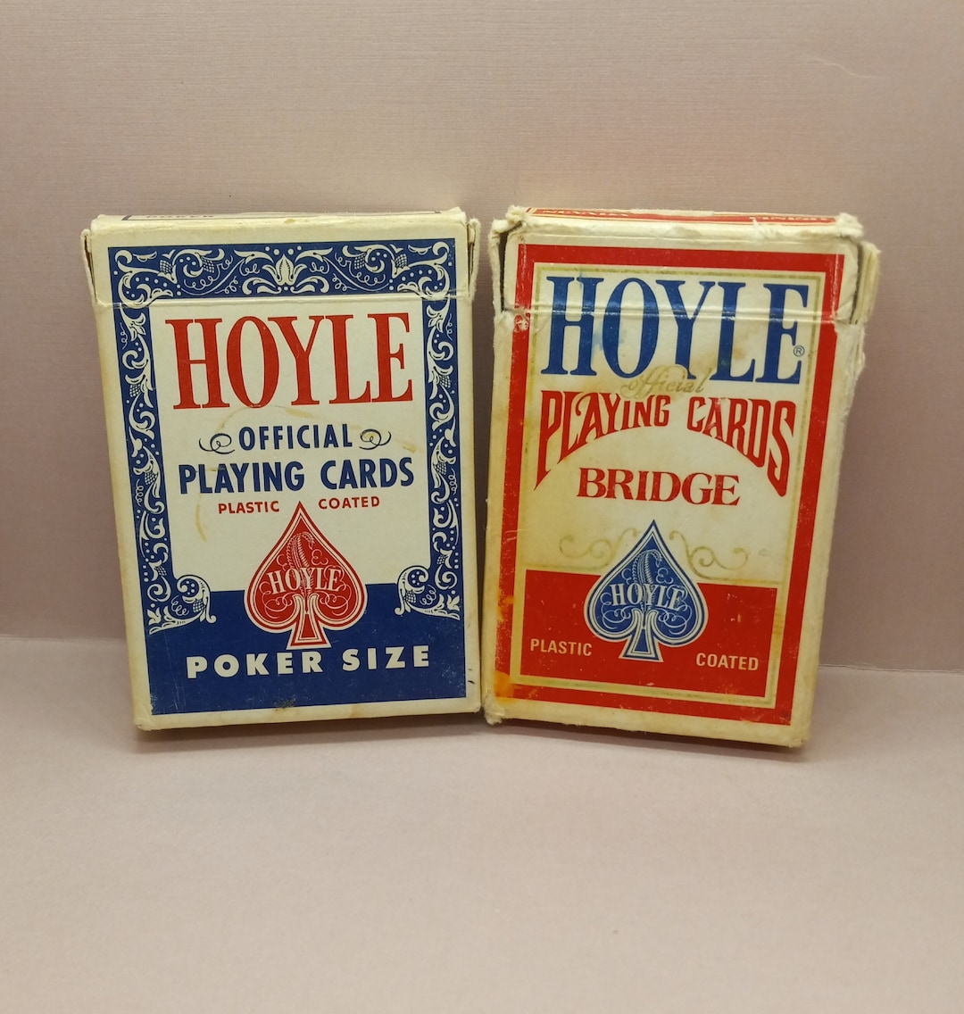 Two Sets of Hoyle Bridge and Poker Cards - Etsy