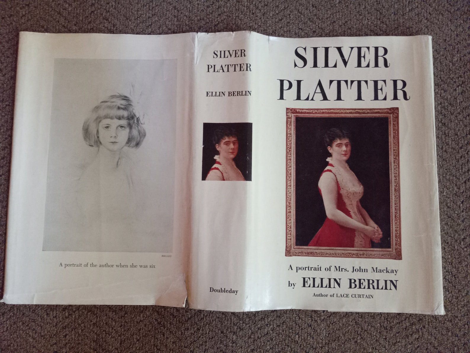 Silver Platter a Portrait of Mrs John Mackay by Ellin Berlin - Etsy