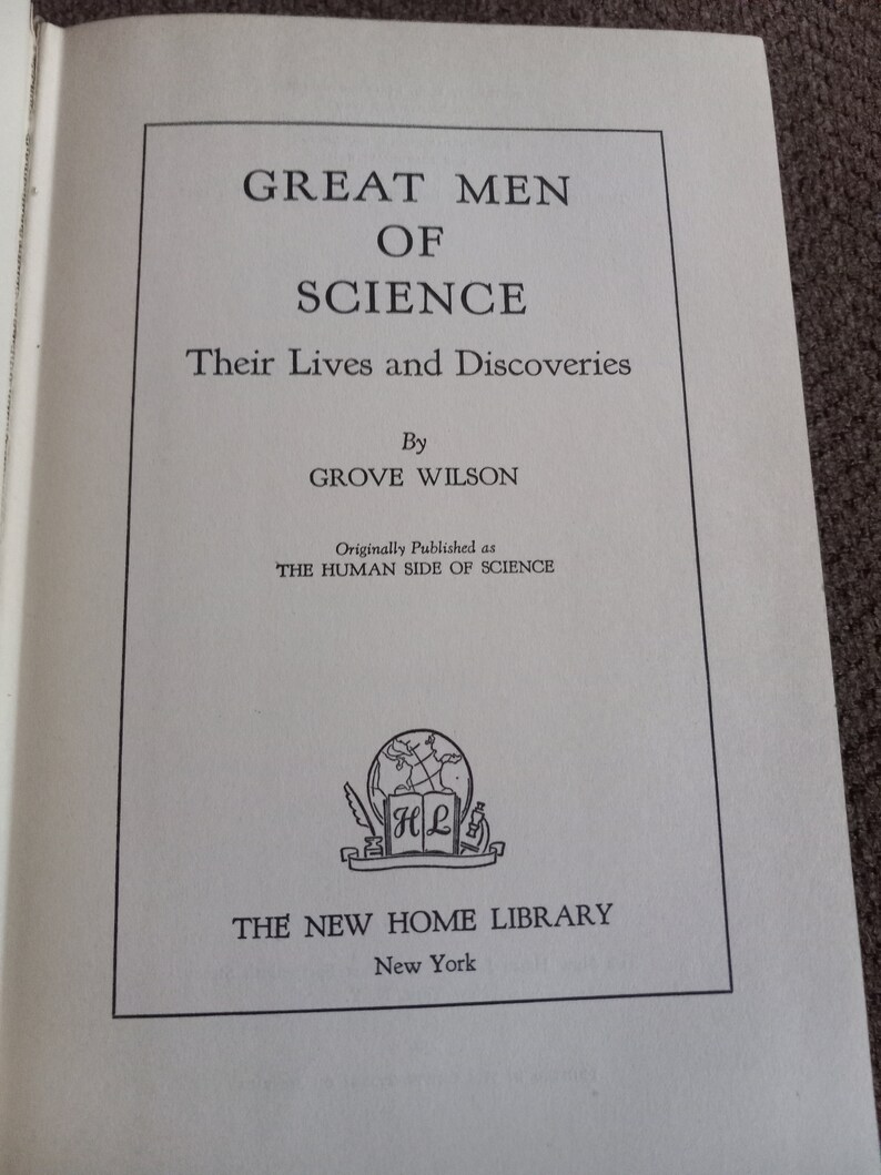 Great Men of Science by Grove Wilson - Etsy