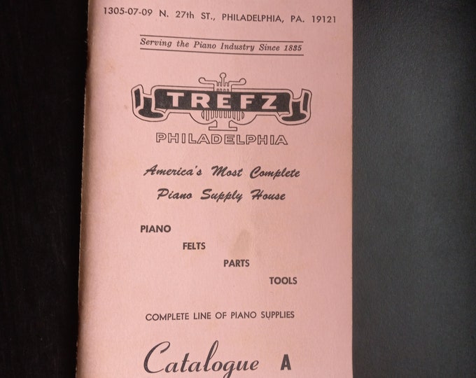 Otto R. Trefz Jr & Co Catalogue A - Etsy