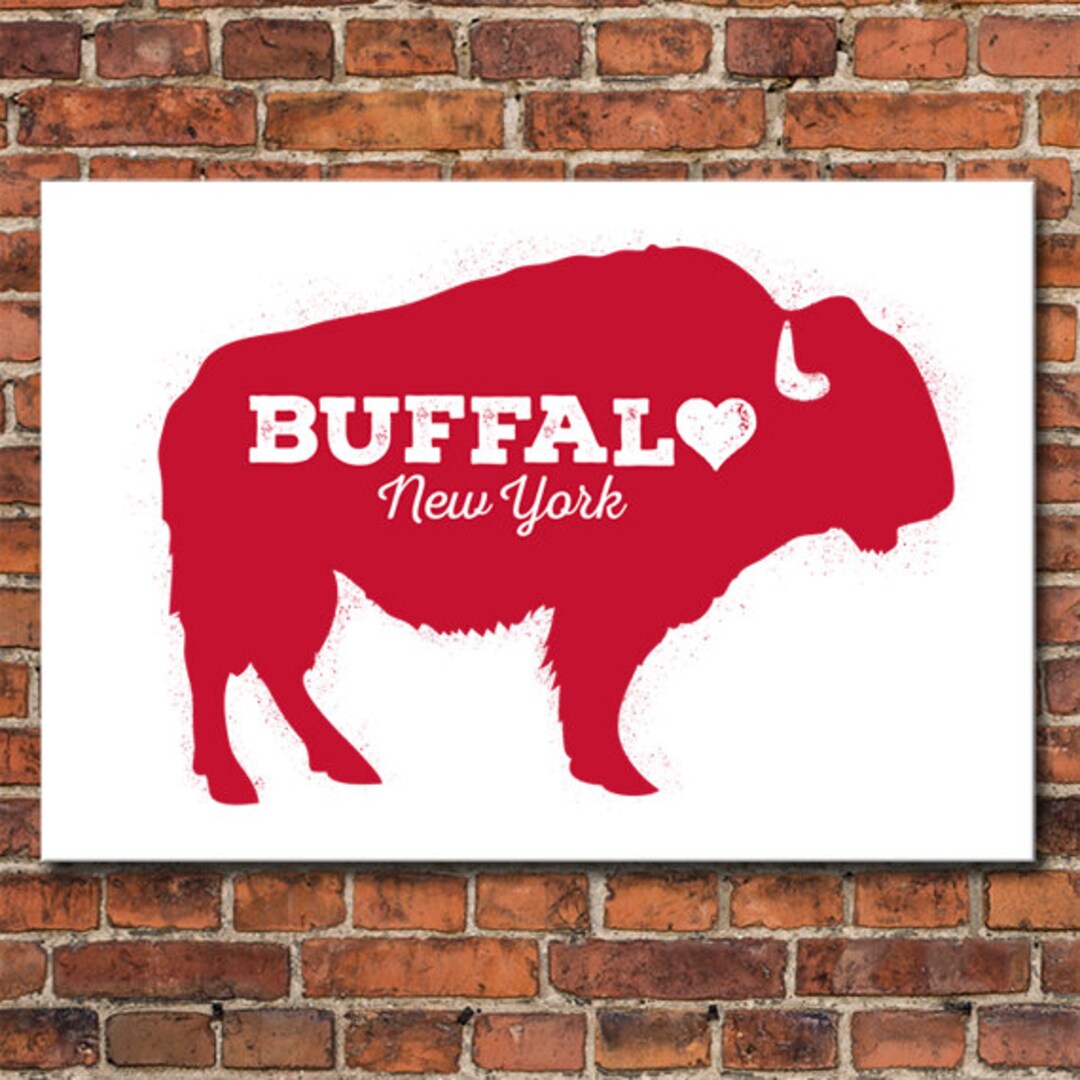 Buffalove, Buffalo New York, Art Print - Etsy