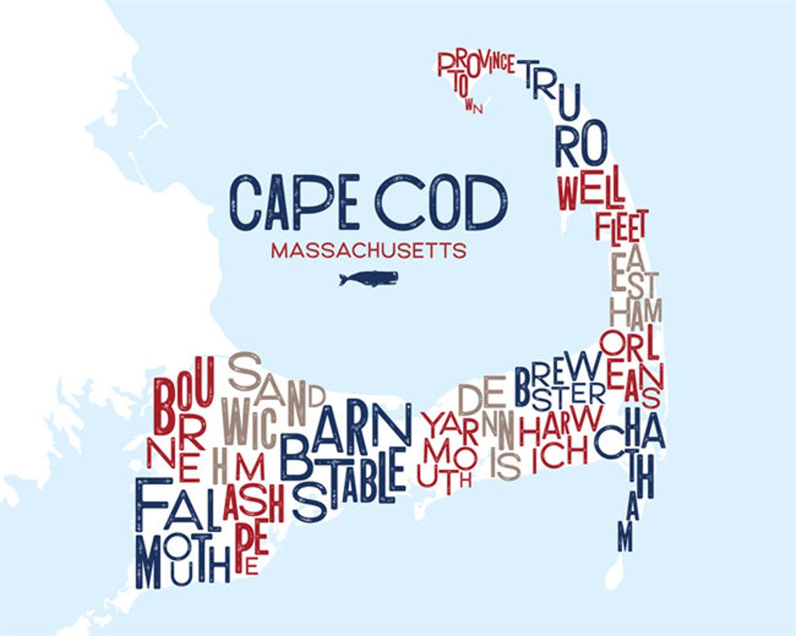 Cape Cod Massachusetts Art Print - Etsy